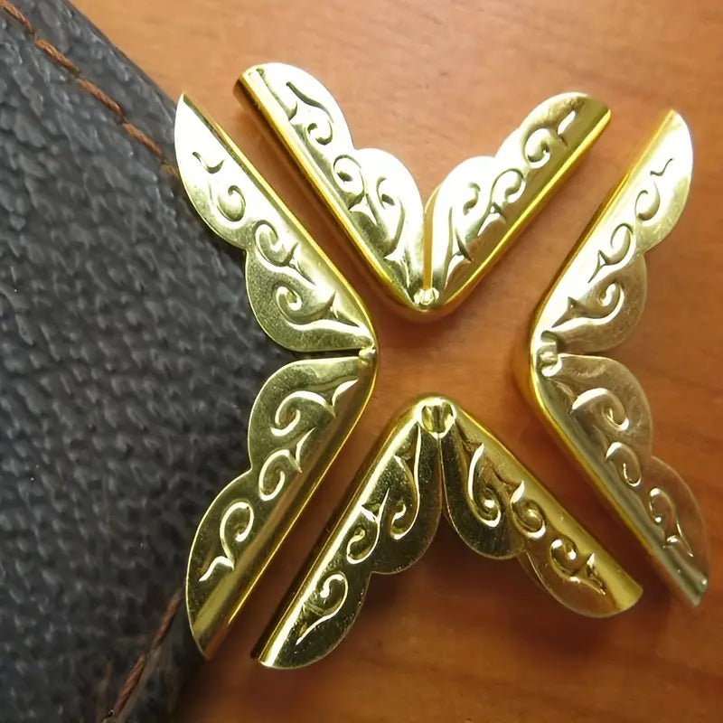 Luxury Golden Metal Book Corner Protector Book Cover – IndynIvy_ink