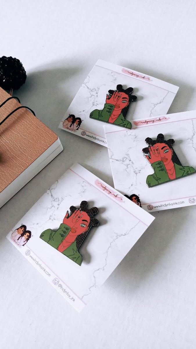 Aesthetically Dope Enamel Pin – IndynIvy_ink