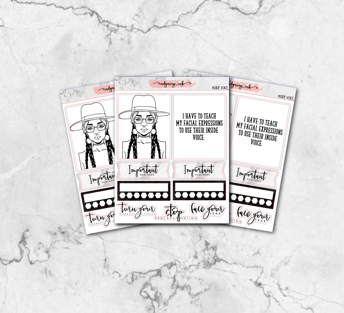 Inside Voices Mini Sticker – IndynIvy_ink